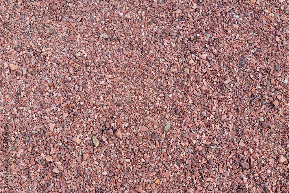 Red granite stone background of natural broken stone special cover for ...