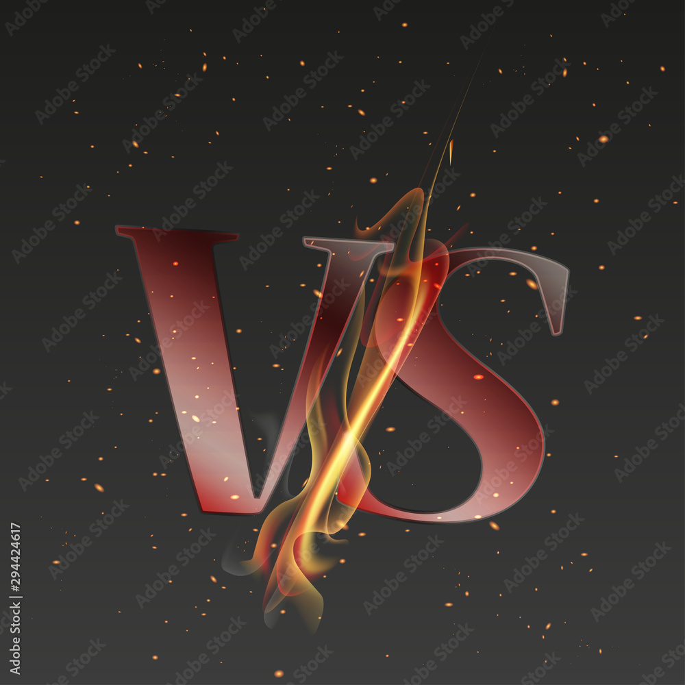 VS. Versus letter logo. Battle vs match, game. versus logo vs letters ...
