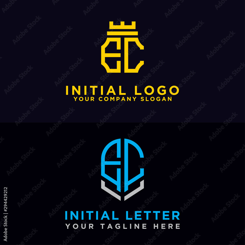 EC Logo Set is a modern graphic design, Inspirational logo design for ...