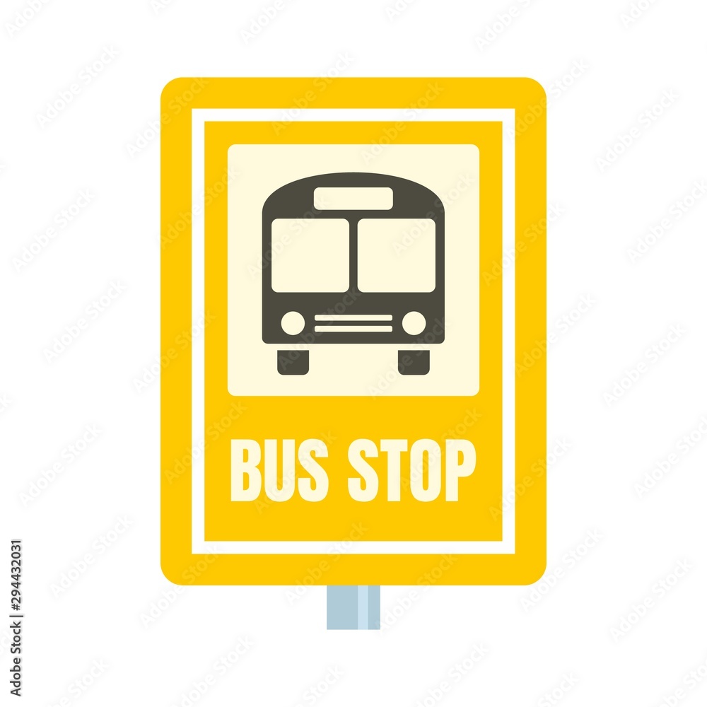 Bus Stop Sign Vector