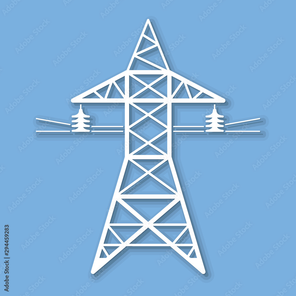 Power Line Tower Clip Art