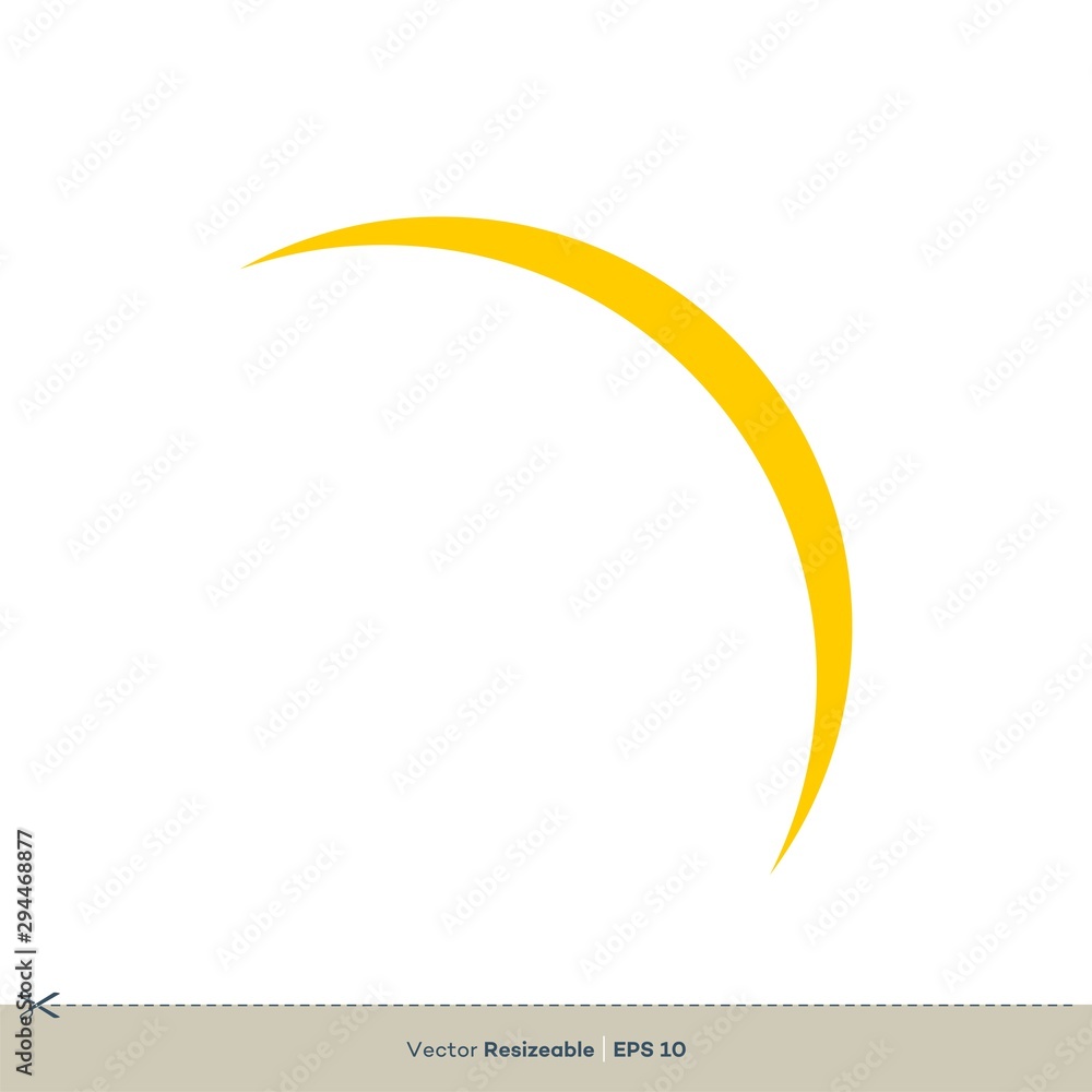 Solar Eclipse Vector Logo Template Illustration Design. Vector EPS 10 ...