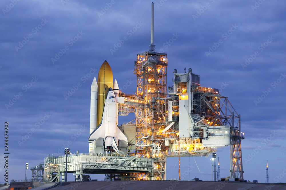 Launch pad of the space shuttle. Elements of this image were furnished ...