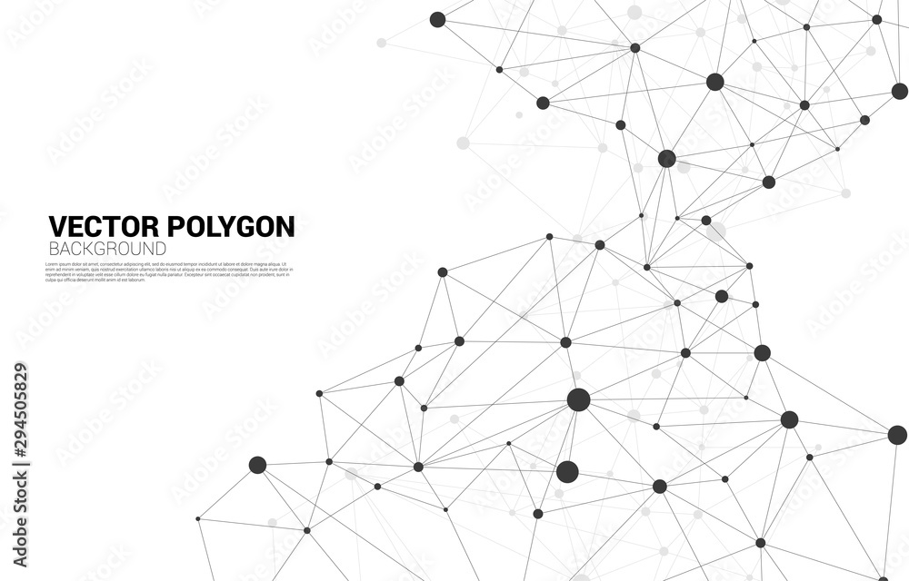 Network Connecting dot polygon background. Concept of Network Business ... Network Connecting dot polygon background. Concept of Network Business ...