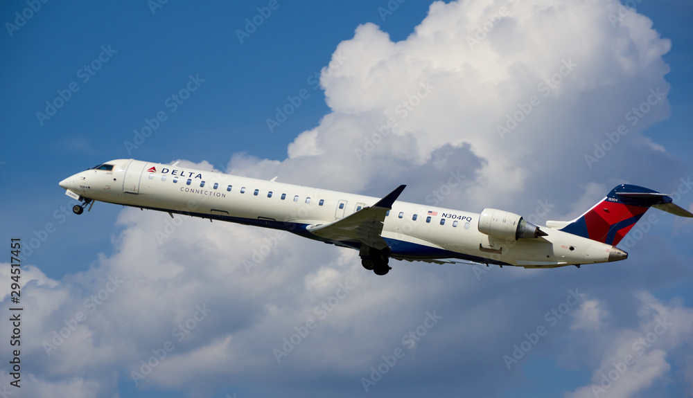 Delta Connection airplane Stock Photo | Adobe Stock
