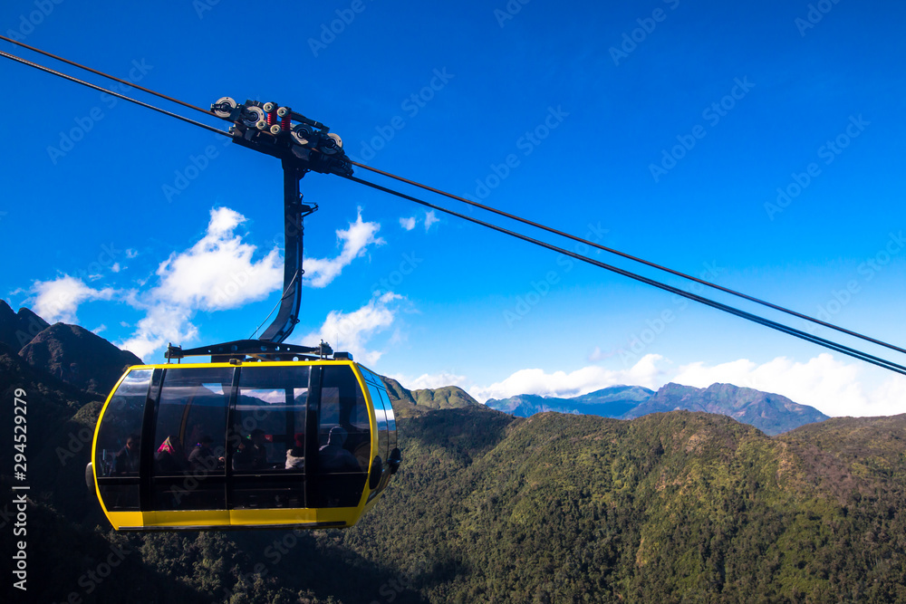 Cable car to the top of Mount Fansipan aka Roof of Indochina from the ...