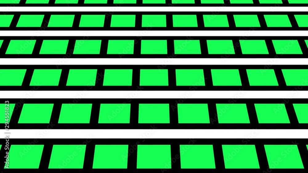 Graphic 2D video pattern that tilts up and moves, composed of designs ...