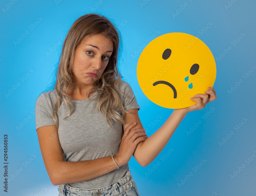 Girl Smiley Face Sad