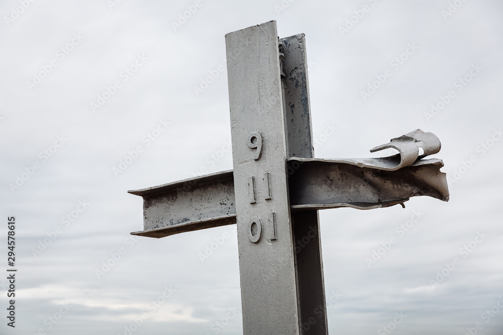 Fotografia do Stock: 9/11 Memorial In Breezy Point New YorkCross at the ...