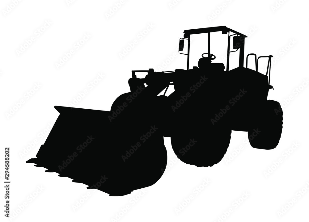 Bulldozer Silhouette