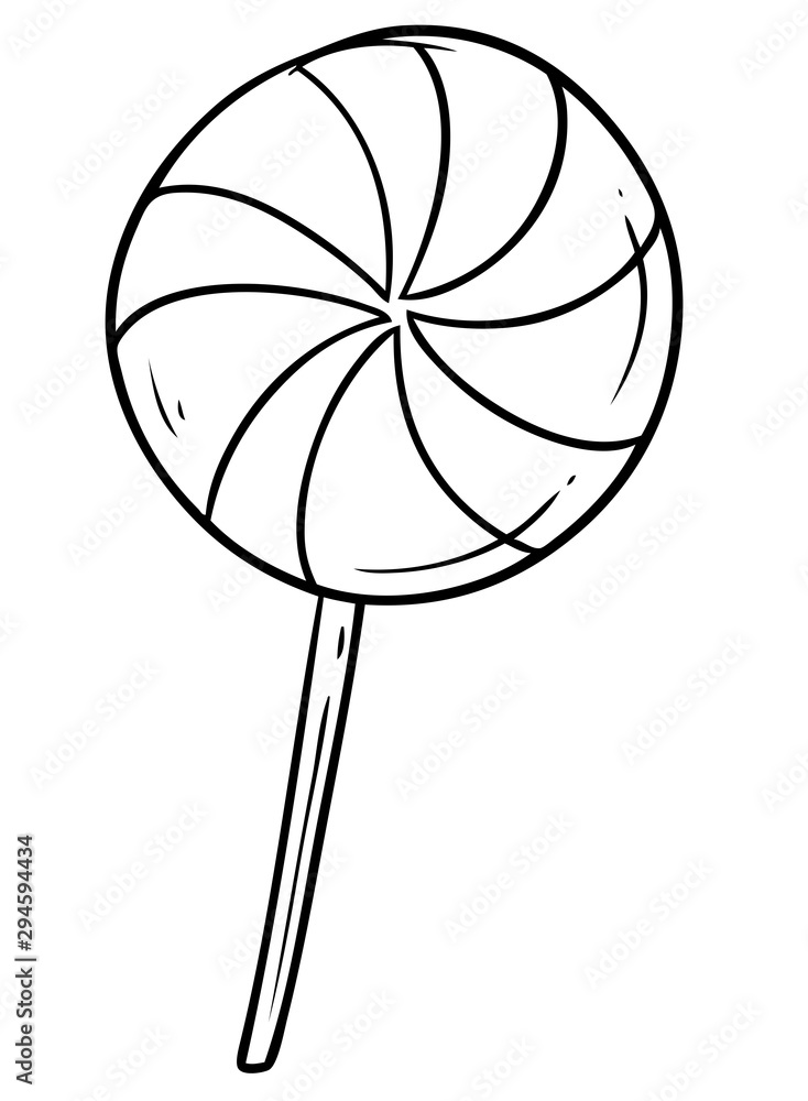 Lollipop Black And White