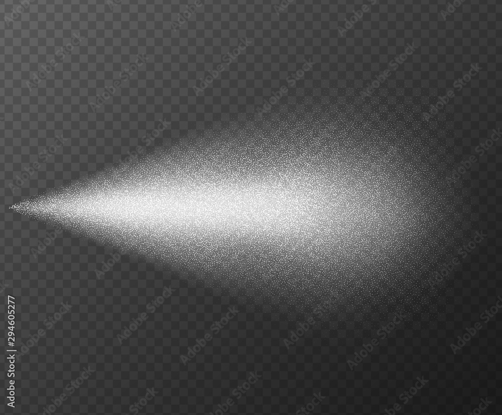 Realistic water spray effect isolated on transparent background ...