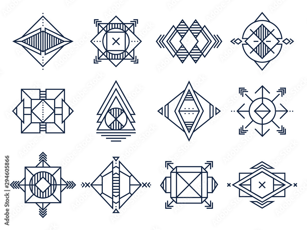 Hipster Triangle Artwork