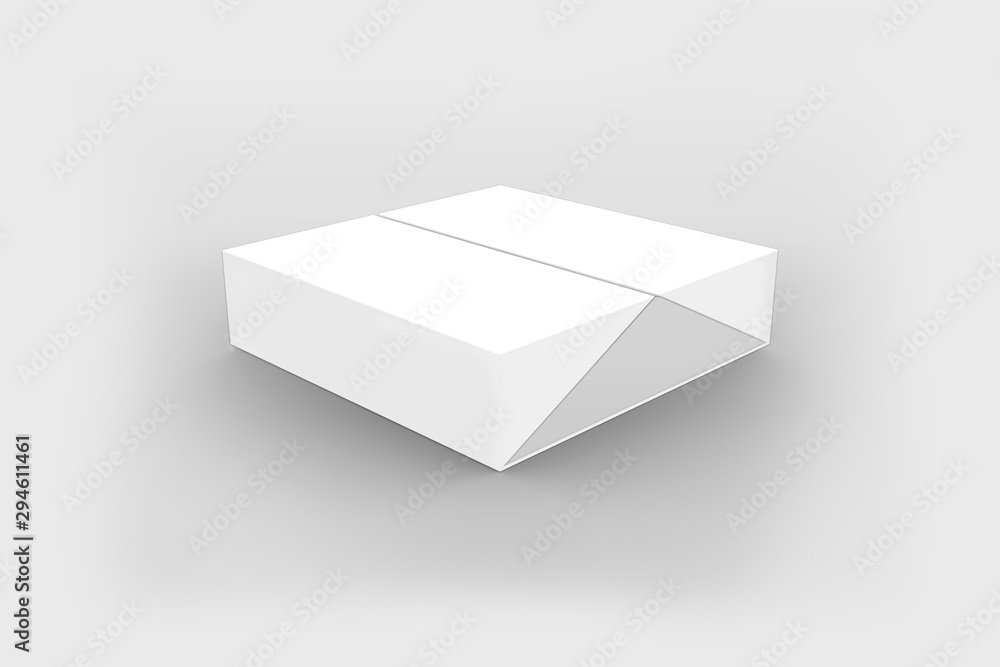 3D illustrator Box packaging Mockup for your design Stock Illustration ...