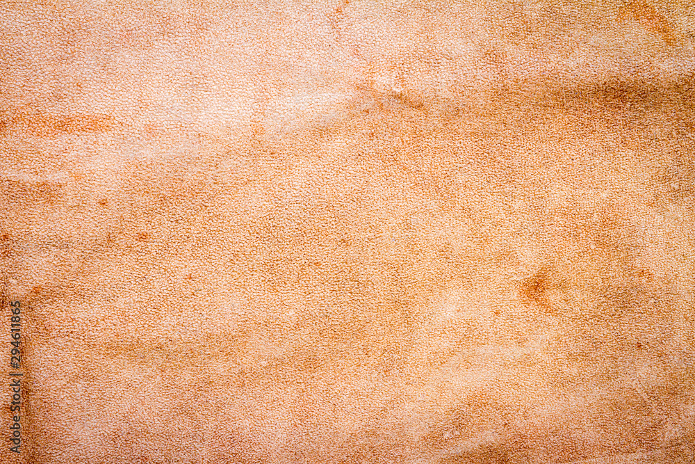 Genuine brown leather texture background. Back side. Stock Photo ...