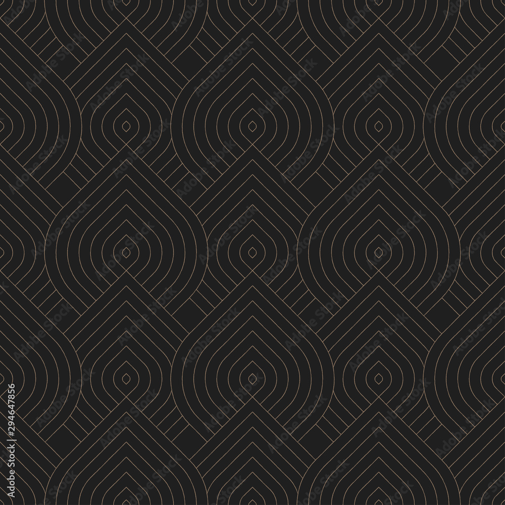 Seamless pattern Dynamic stylish linear texture. Repeating geometric ...