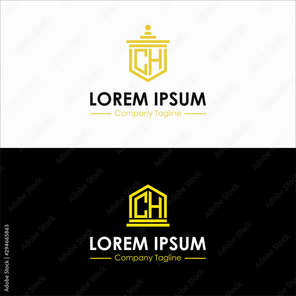 Inspiring company logo designs from the initial letters CH logo ...