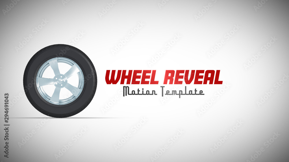 Wheel Reveal Title Stock Template | Adobe Stock