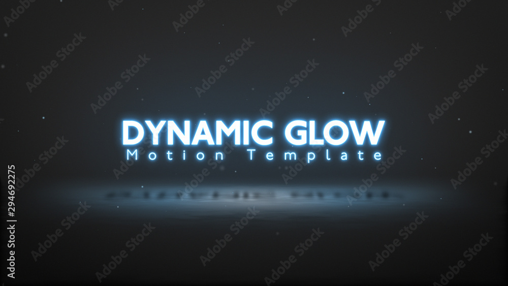 Dynamic Glow Title Stock Template | Adobe Stock
