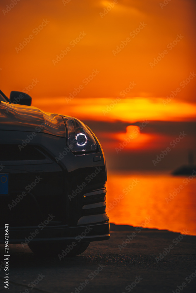 Foto de SISTIANA, ITALY JUNE 12, 2013: Photo of a Nissan GT-R Black ...