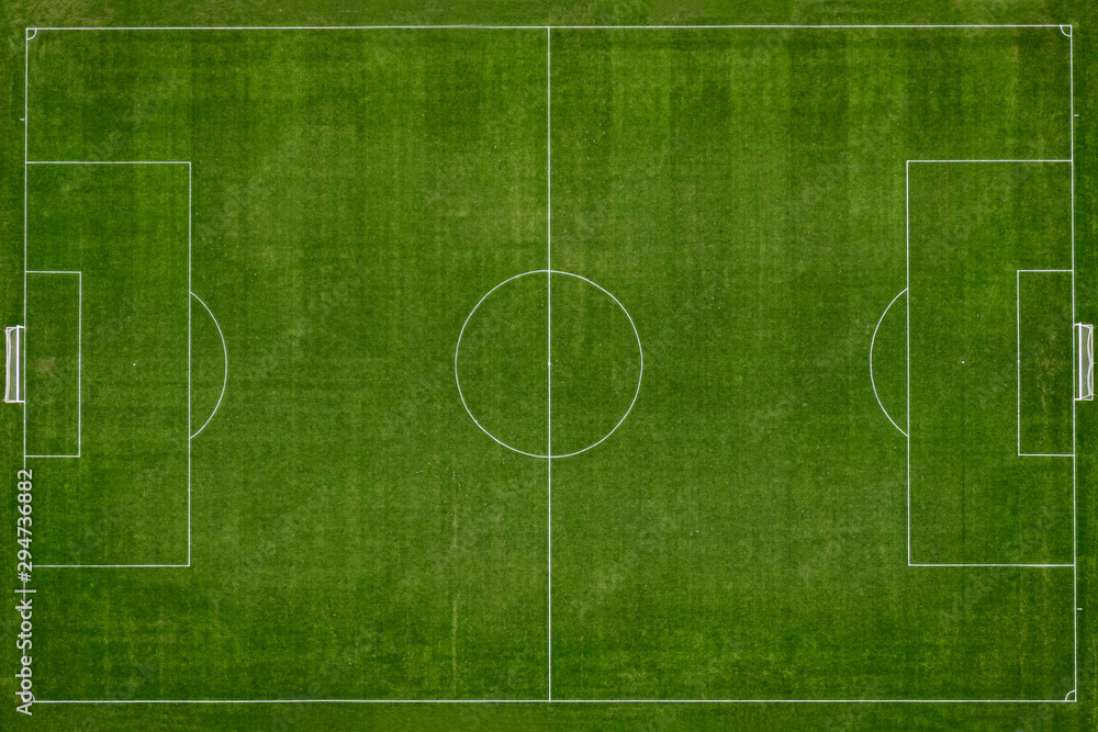 Top view of football field. Stock Photo | Adobe Stock