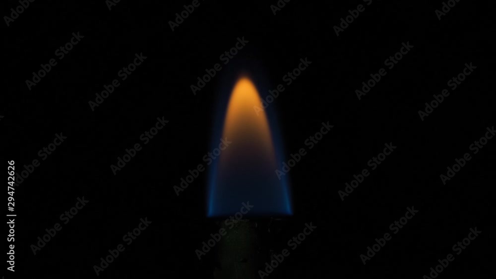 methane flame on pilot tube preparation for loboratory of scientific ...
