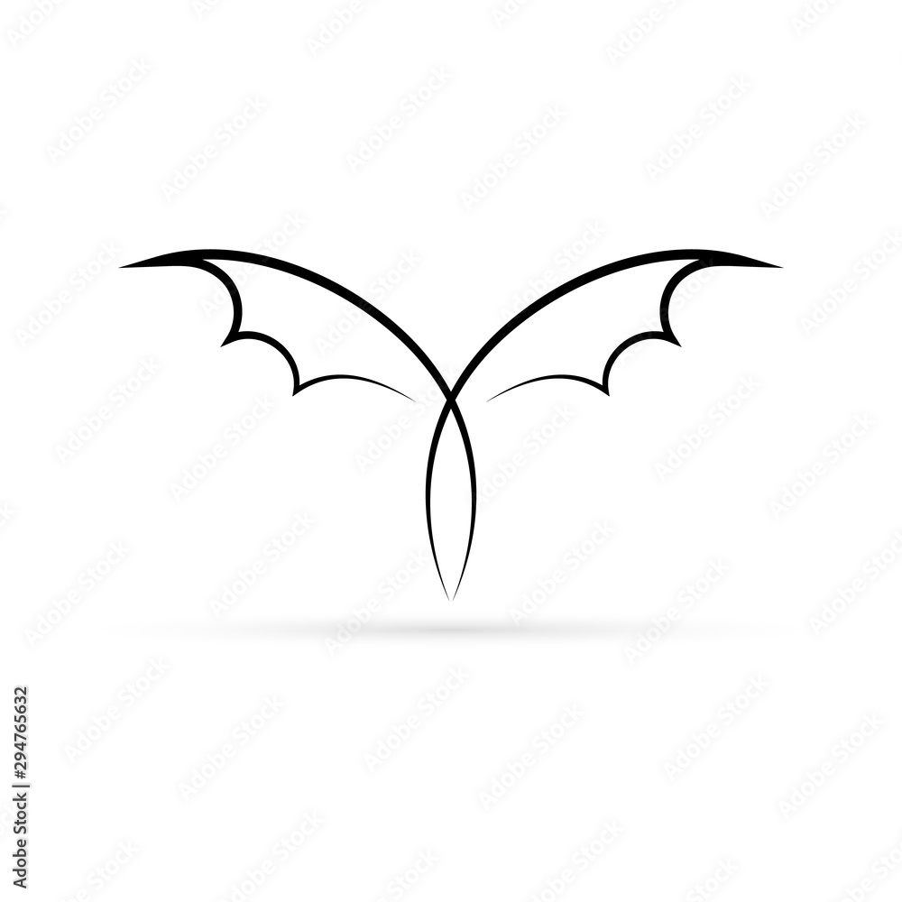 Flying Bat Stencils