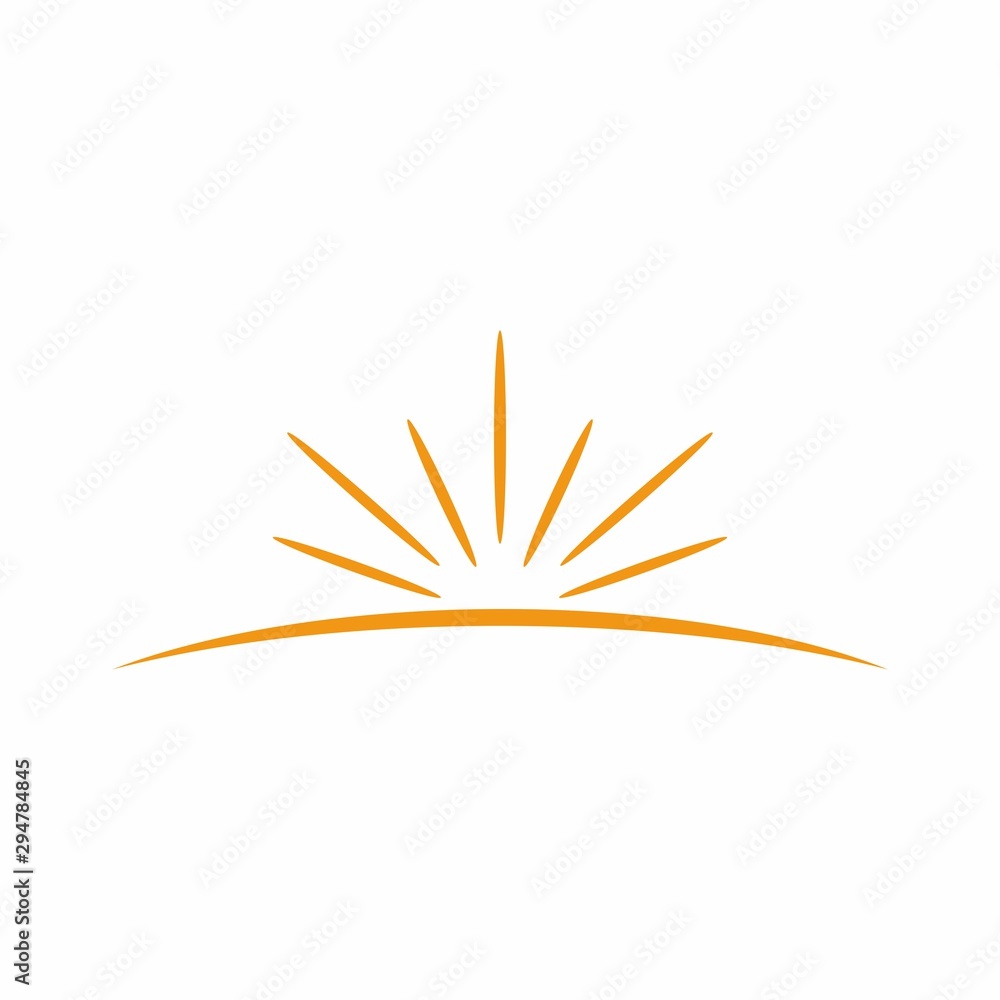 Abstract sun rays or star logo design template vector illustration ...