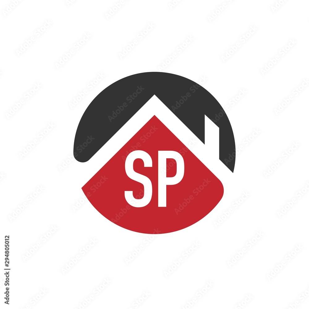 Initial Letter SP Building Logo Vector Design Template. Real Estate ...