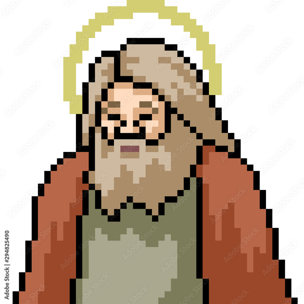 vector pixel art god Stock Vector | Adobe Stock