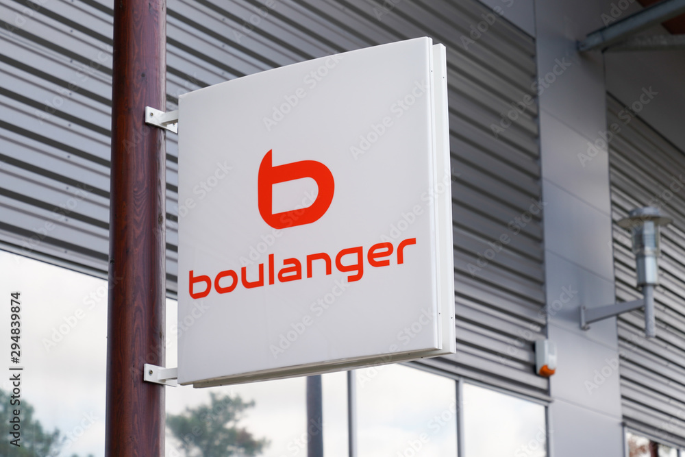 Boulanger Logo front shop French chain of electronics technology ...