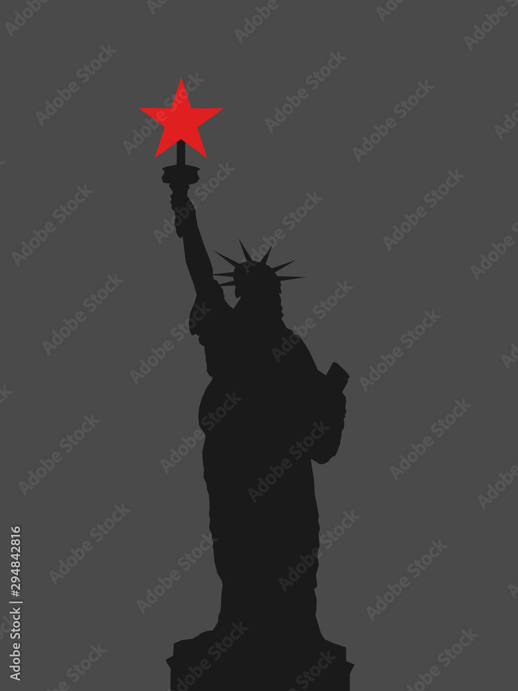 Communism and socialism in United States of America (USA). Leftist ...