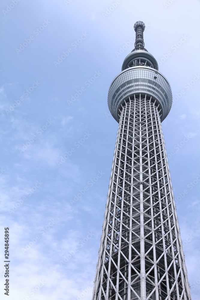 Skytree Tower on April 13, 2012 in Tokyo. It is the second tallest ...