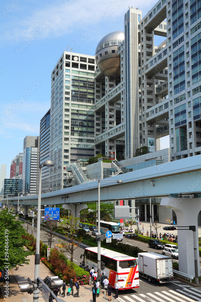 TOKYO - MAY 11: Fuji TV building on May 11, 2012 in Tokyo. Fuji TV ...