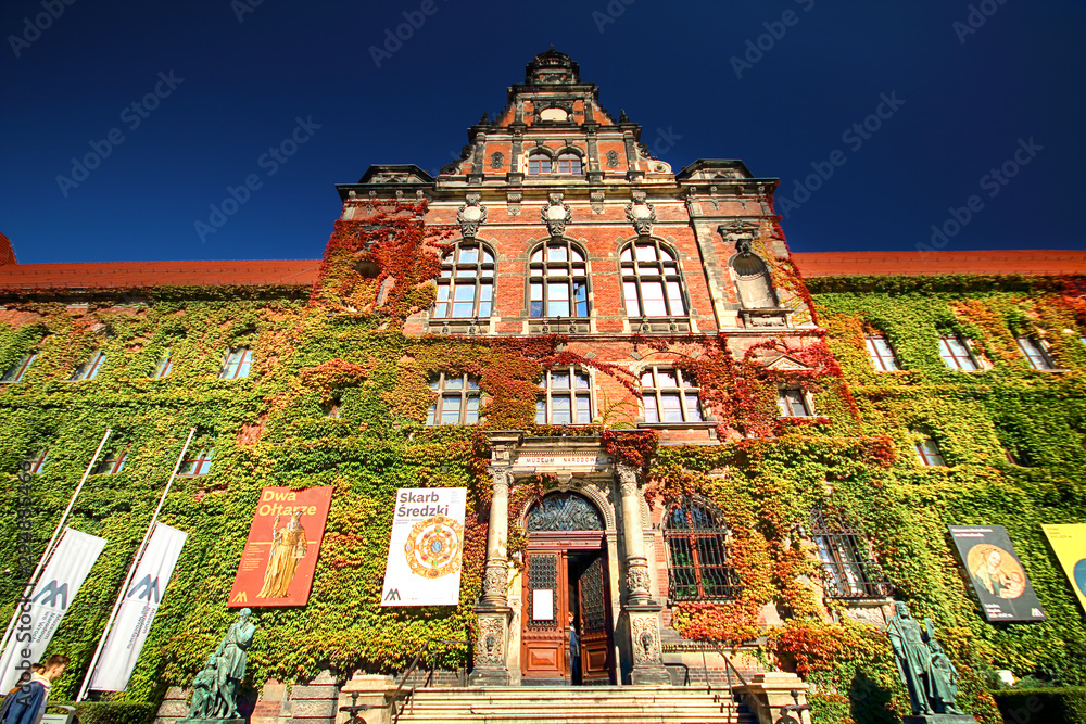 WROCLAW, POLAND - OCTOBER 06, 2019: Wroclaw Old Town. The National ...