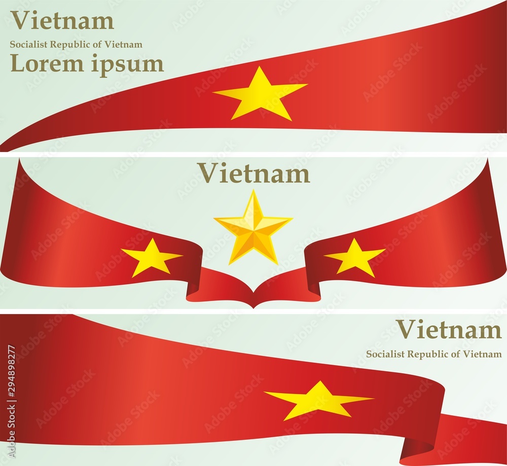 Flag of Vietnam, Socialist Republic of Vietnam, template for award ...
