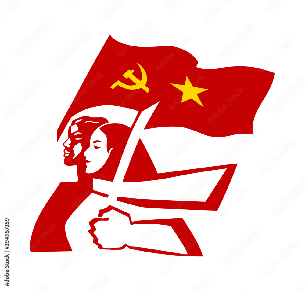 With the return to the USSR an advertising poster, installed in red ...