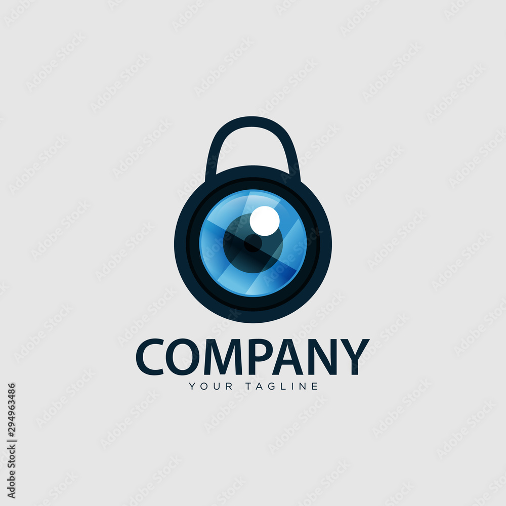 Security camera logo technology design vector illustration Stock Vector ...