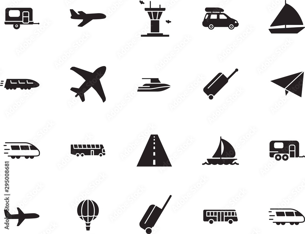holiday vector icon set such as: grey, mail, vessel, race, basket ...
