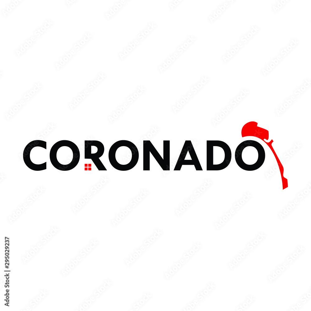 Coronado Logo. Map Symbol. Home Icon. Vector Illustration. Stock Vector ...