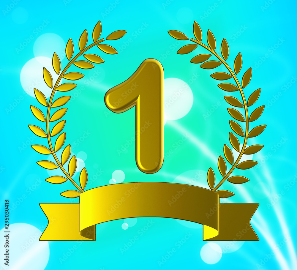 First place certificate means victory success and winner - 3d ...