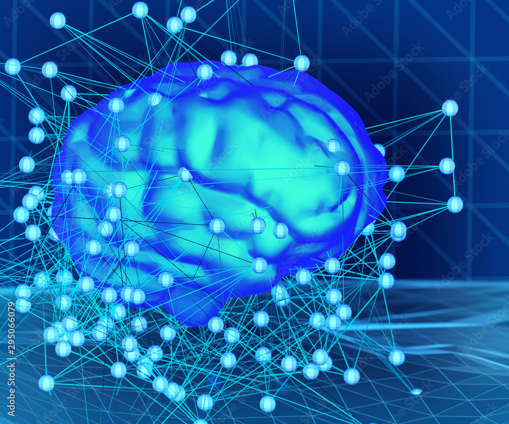 Human brain. Cerebral or neuronal activity concept.. Science, cognition ...