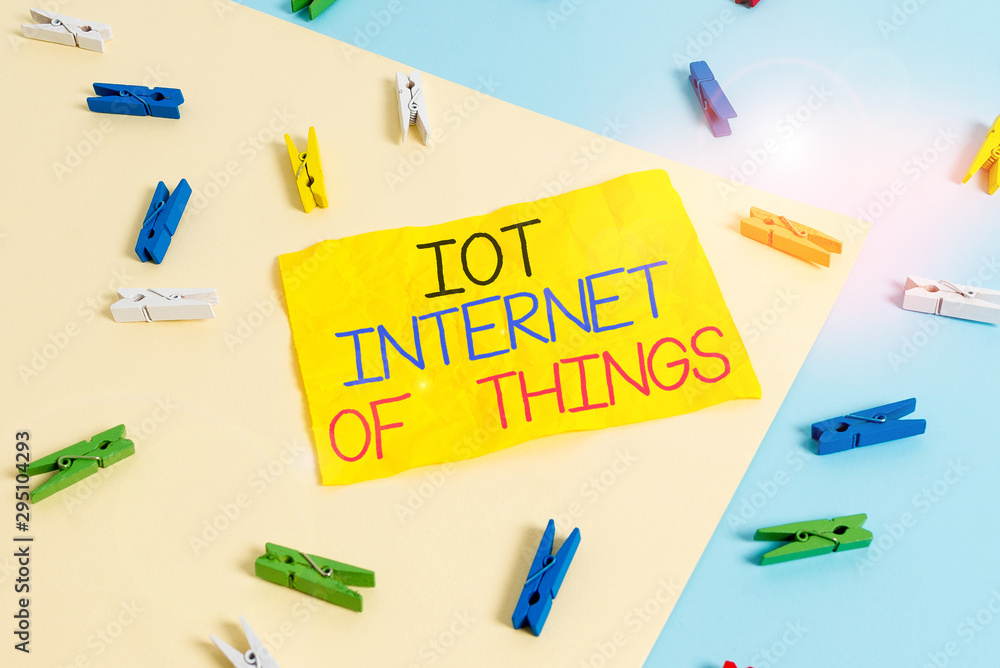 Handwriting text writing Iot Internet Of Things. Conceptual photo ...