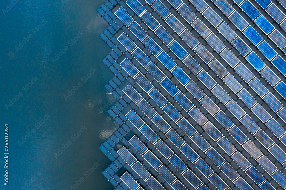 Floating solar or floating photovoltaics (FPV). Solar Photovoltaic of ...