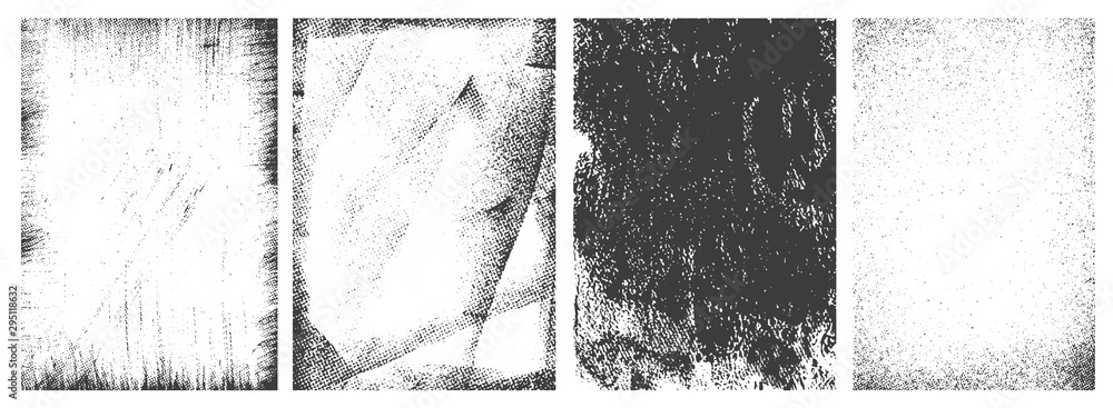 Retro grunge vertical frames set Stock Vector | Adobe Stock