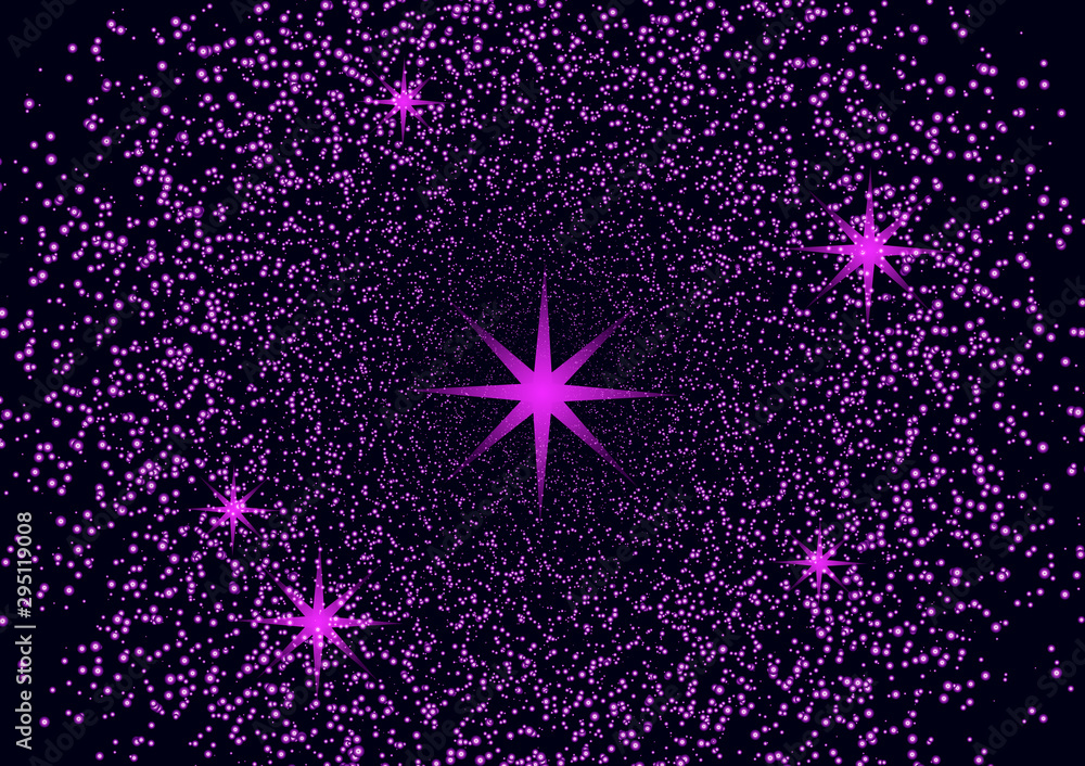 Bright light particles glitter background effect. Magic glow sparkling ...