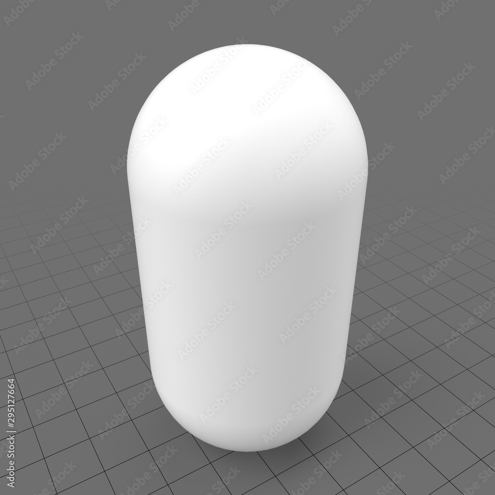 Stylized capsule Stock 3D asset | Adobe Stock