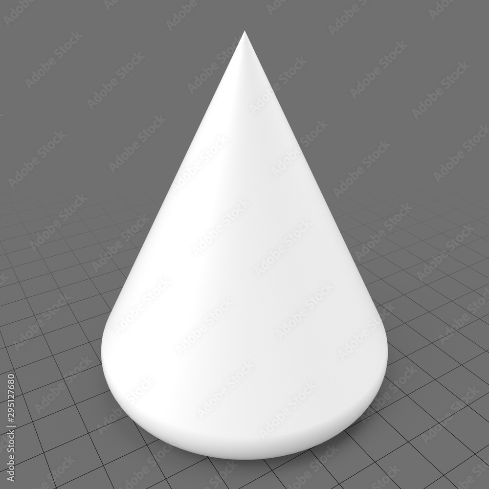 Primitive rounded cone Stock 3D アセット | Adobe Stock
