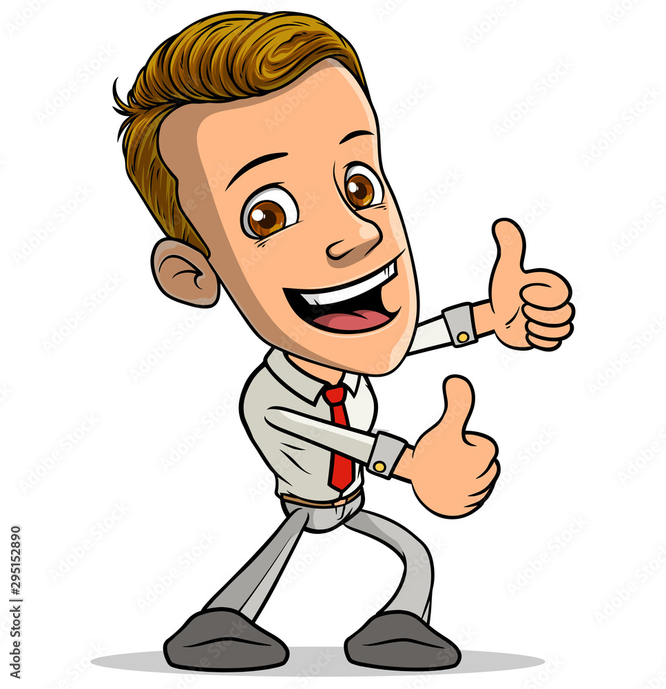 Two Thumbs Up Cartoon