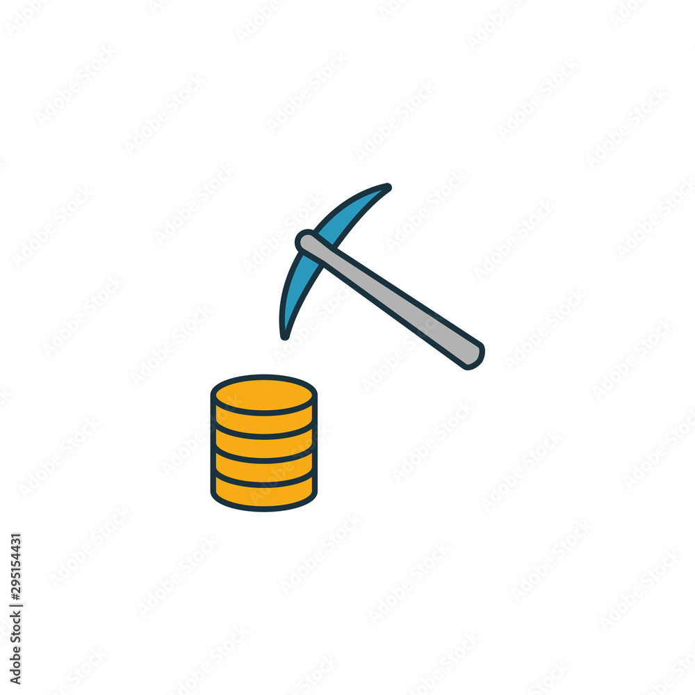 Data Mining icon. Outline filled creative elemet from big data icons ...